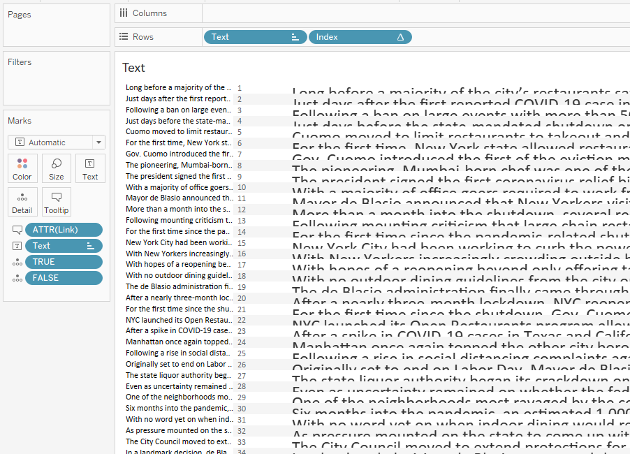 How to make a Calendar Timeline in Tableau – Vizstas