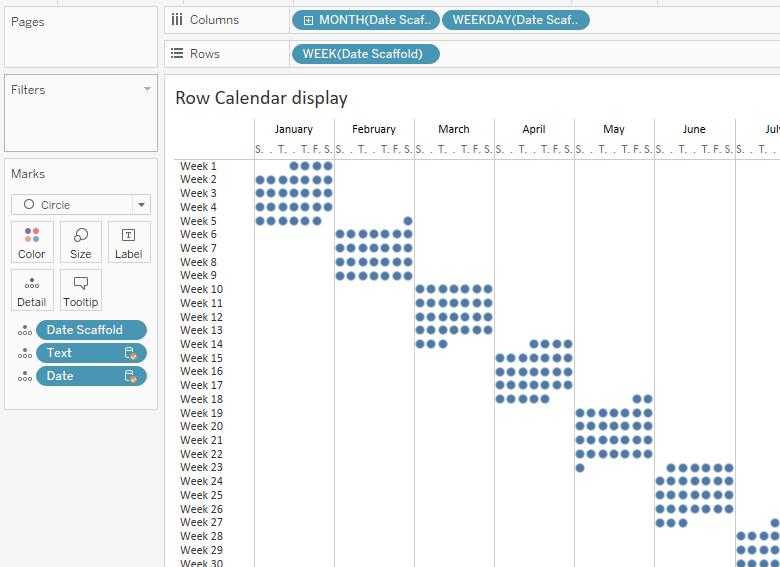 How to make a Calendar Timeline in Tableau – Vizstas