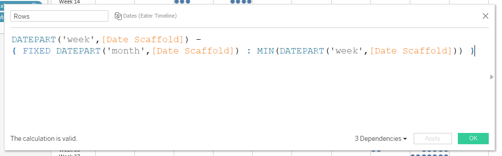 How to make a Calendar Timeline in Tableau – Vizstas